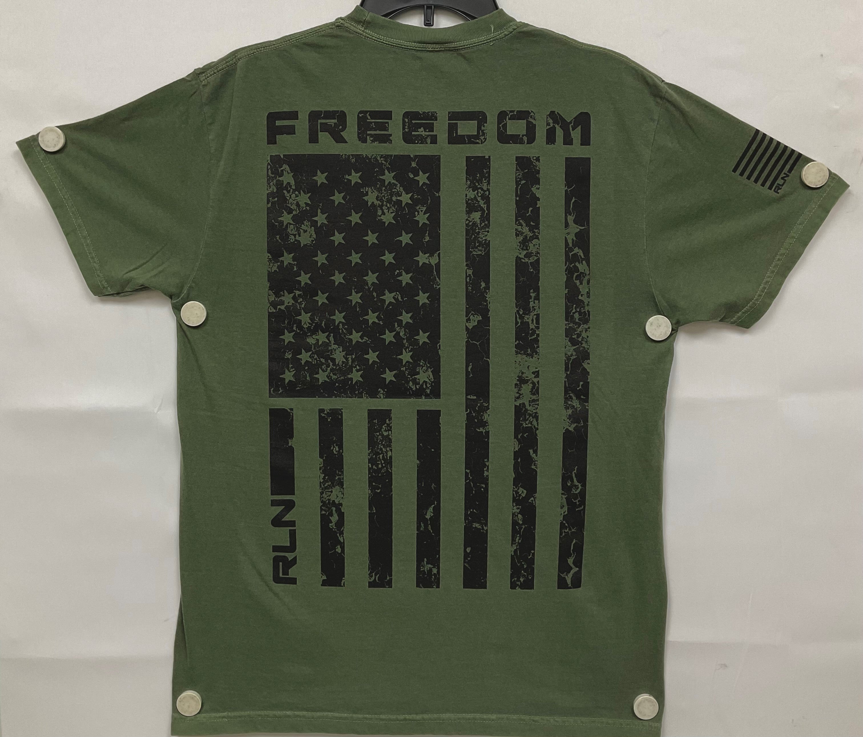 Freedom Grunge T-Shirt Green – Robby Layton Nation Official Store